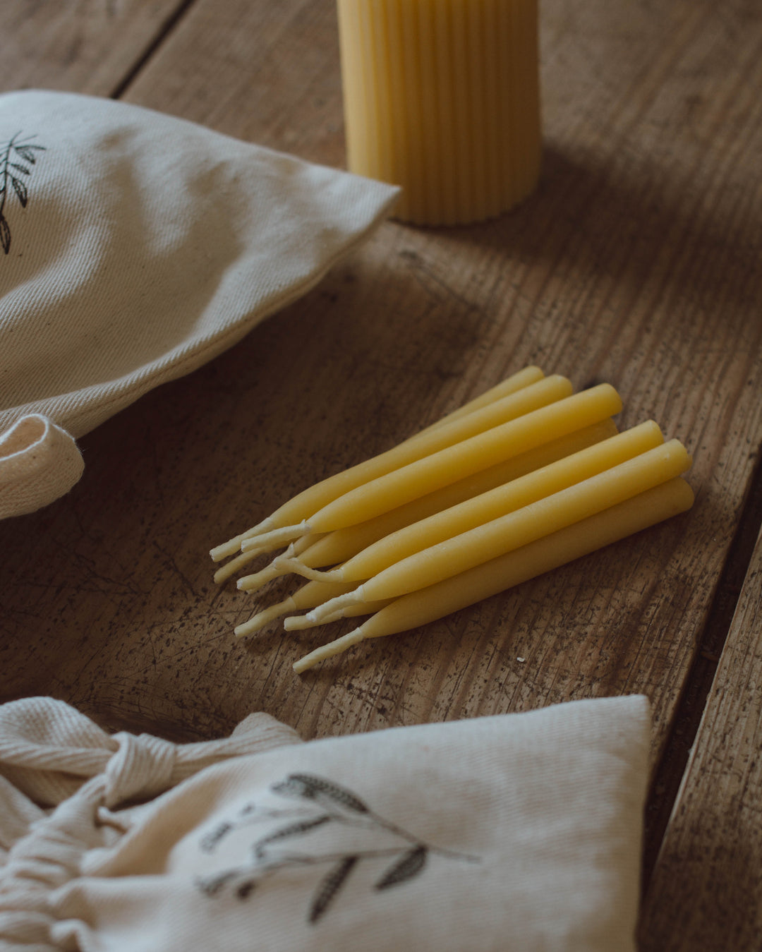 Beeswax Birthday Candles | Set of 10 Candles – Goldrick Natural Living